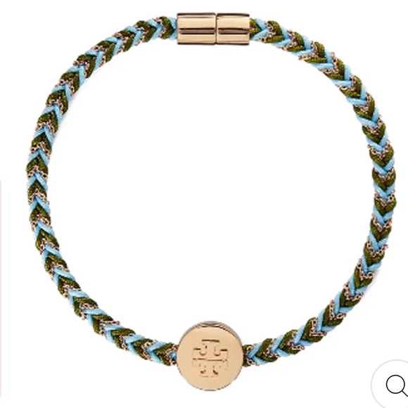 Tory Burch | Jewelry | Tory Burch Braided Bracelet With Gold Accents ...